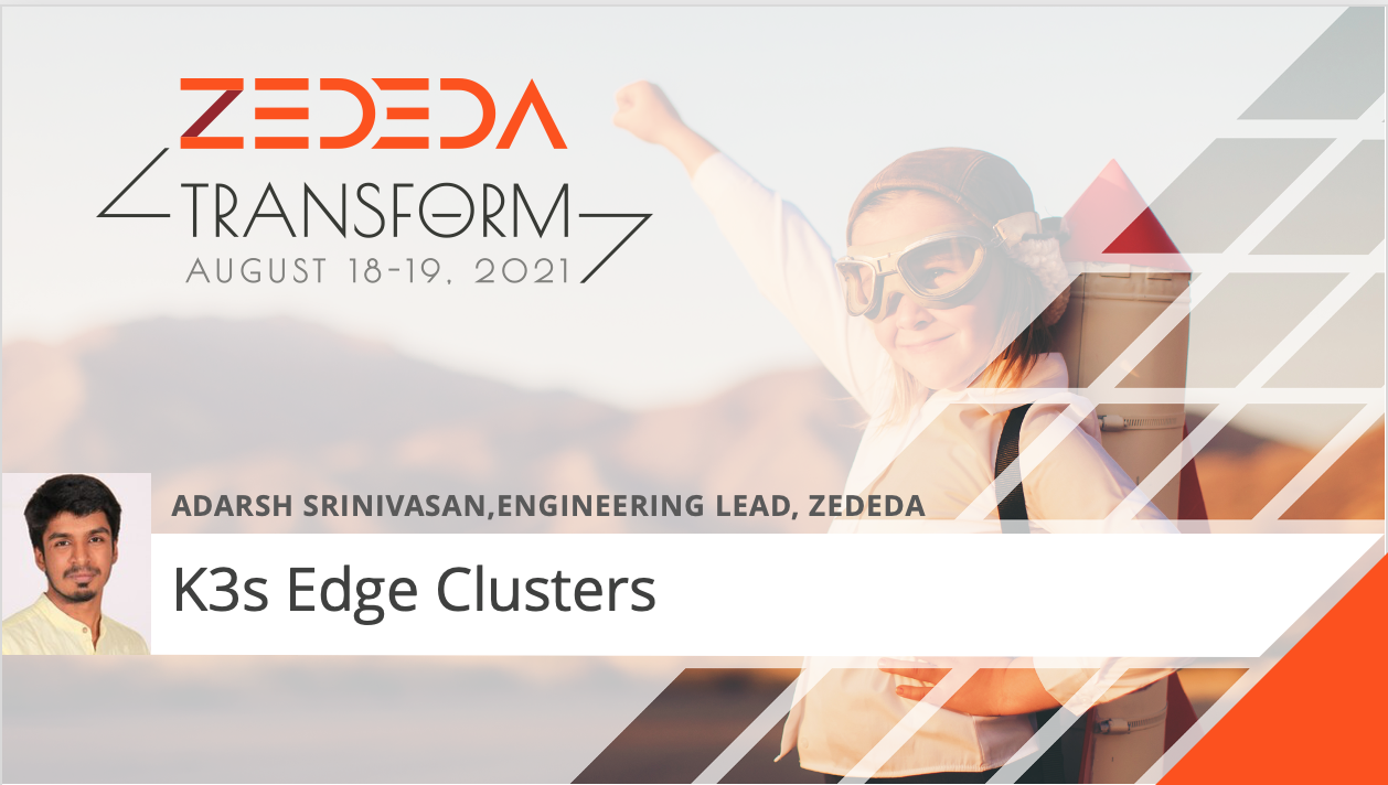 K3s Edge Clusters - ZEDEDA