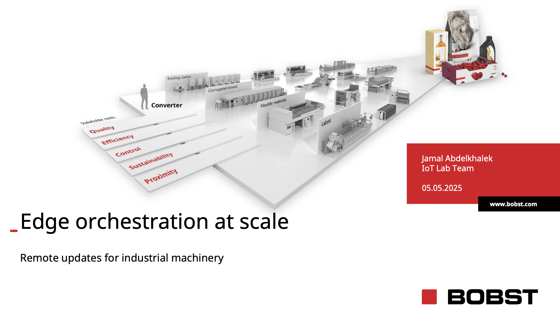 Customer Story: BOBST on Edge Orchestration at Scale - Seamless Remote ...